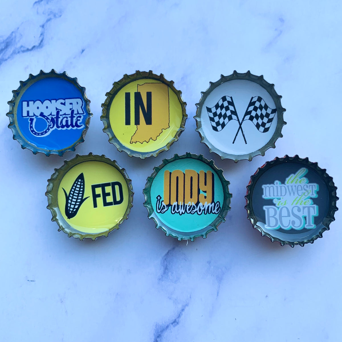 Indiana Magnets - Set of 6 – Gifts for You 'n Me