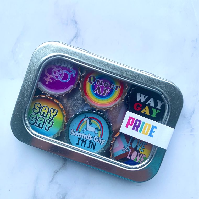 LGBTQ+ Pride magnets - Set of 6 – Gifts for You 'n Me